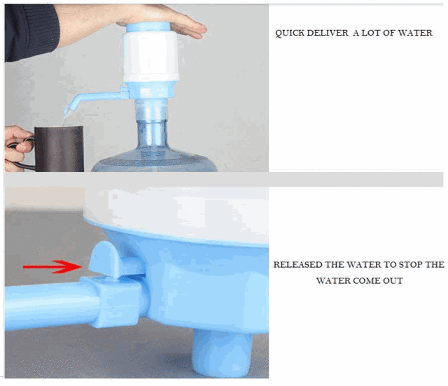 Manual Hand Purified Water Pump Dispenser - Alka Pure Water NJ